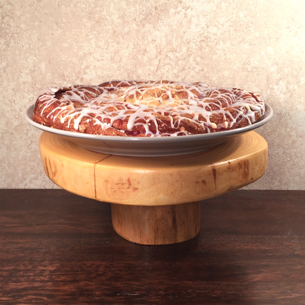 Wood Barkless Pie Holder | Natural Wood | Handmade | ManMadeWoods ...