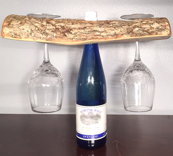 Half Log Wood Wine Bottle Topper | Natural Wood | ManMadeWoods ...